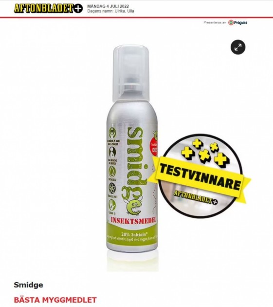 Smidge myggmiddel og knottmiddel | Amplecta myggfeller og myggfanger ...